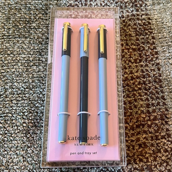 kate spade | Office | Nib Kate Spade Navy Blue Colorblock Fine Tip Pen ...